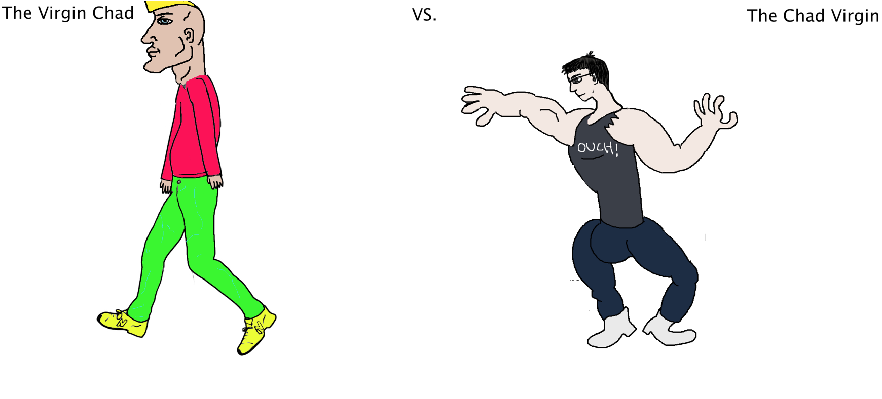 10 Chad Vs Virgin Meme Template Template Monster
